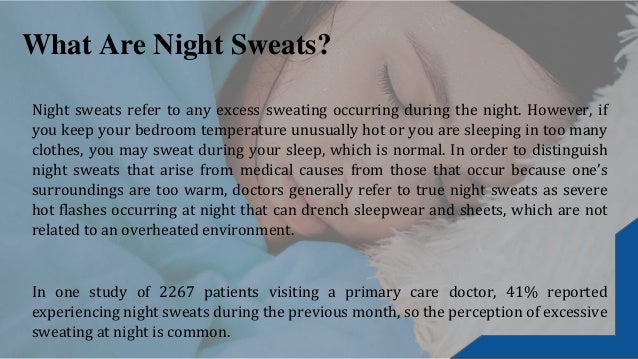 Common Causes of Night Sweats | PPTX