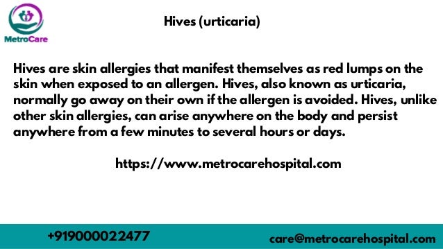 Common causes of skin allergies in children metro care | PDF | Skin and ...