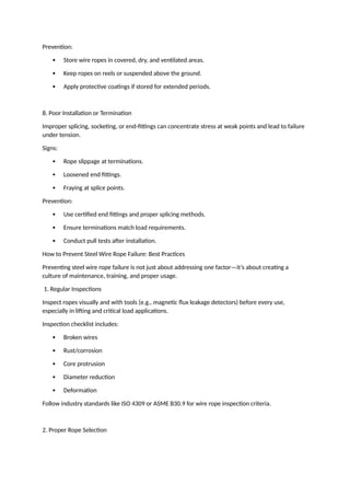 Common Causes of Steel Wire Rope Failure and How to Prevent Them | DOCX