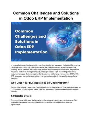 Common Challenges and Solutions in Odoo ERP Implementation.pdf