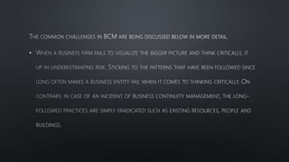 Common challenges in bcm | PPT