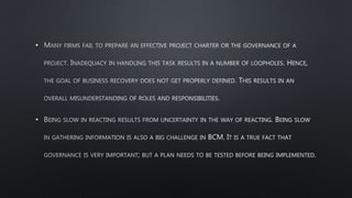 Common challenges in bcm | PPT