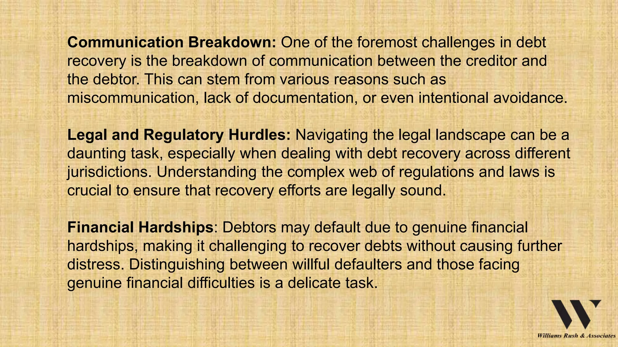 Common Challenges in Debt Recovery.pptx