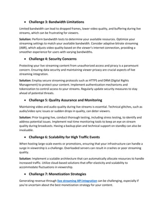 Common Challenges in Live Streaming API Integration and How to Overcome Them.pdf