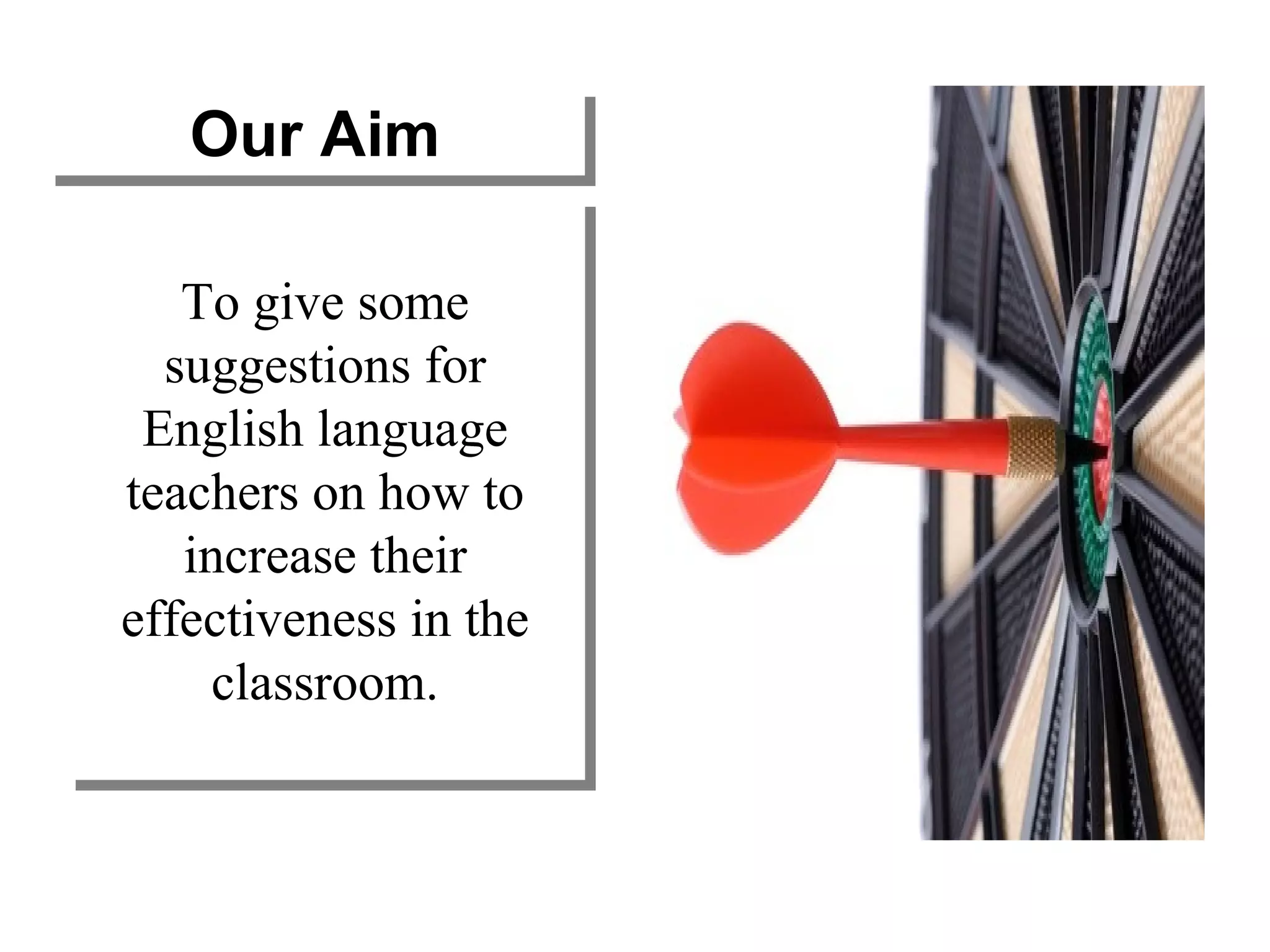 Common characteristics of an effective English language teacher | PPT