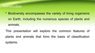 Common Characteristics of Animals and Plants for Classification.pptx