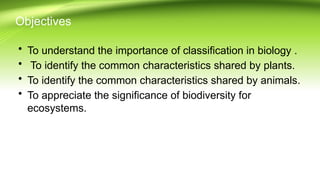Common Characteristics of Animals and Plants for Classification.pptx