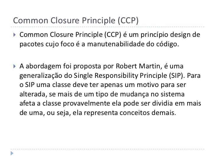 Common closure principle Common closure principle