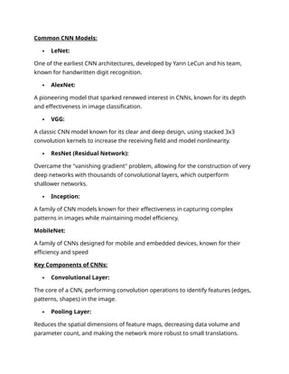 Types and explanations of Common CNN Models.docx