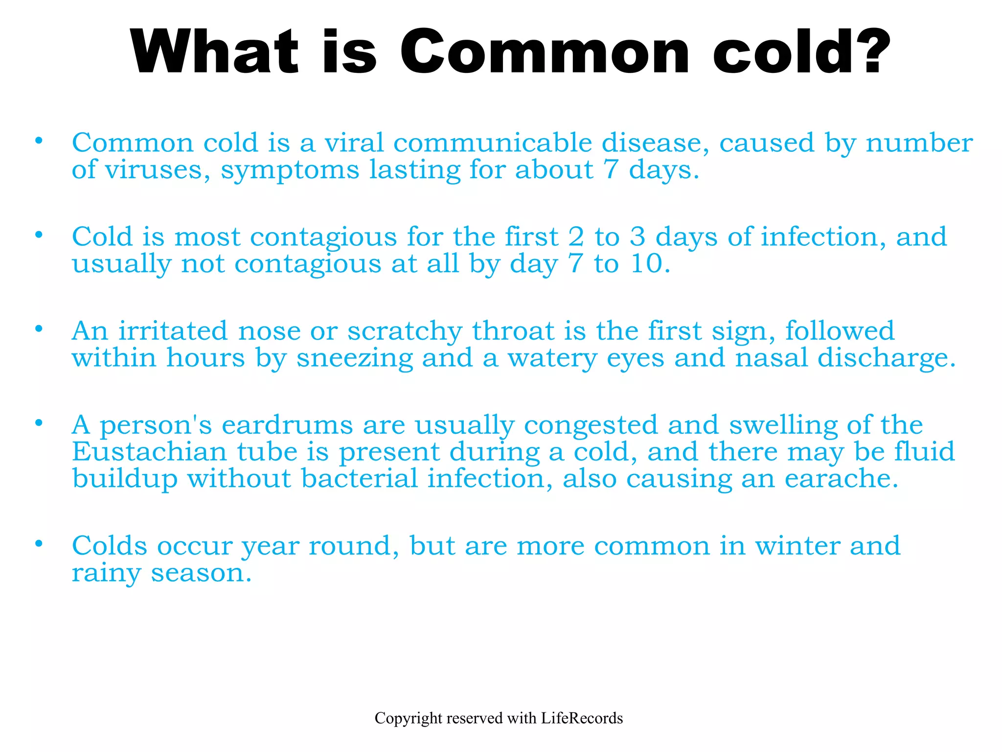 Common cold | PPT