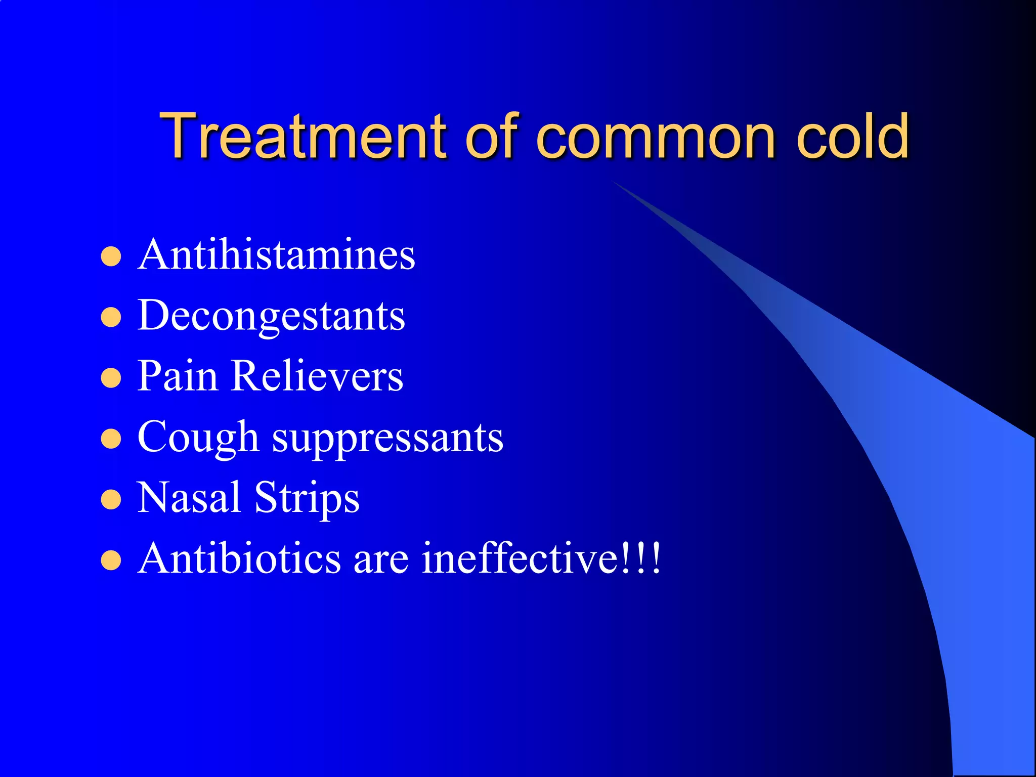 Common cold | PPTX | Ear, Nose and Throat Conditions | Diseases and ...