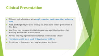 COMMON COLD IN CHILDREN | PPTX