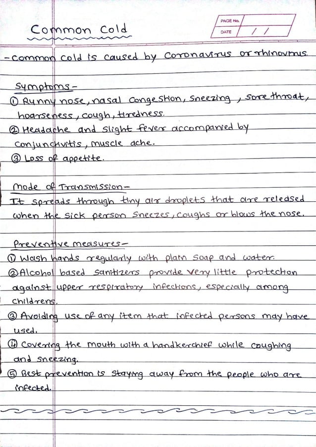 Common Cold / Sardi | PDF