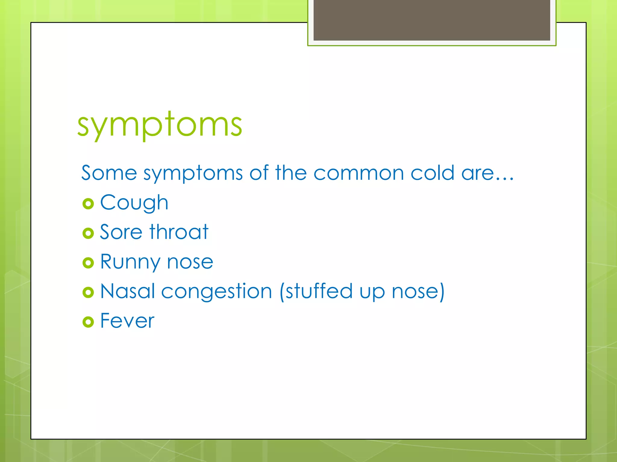 Common cold final 1 | PPT
