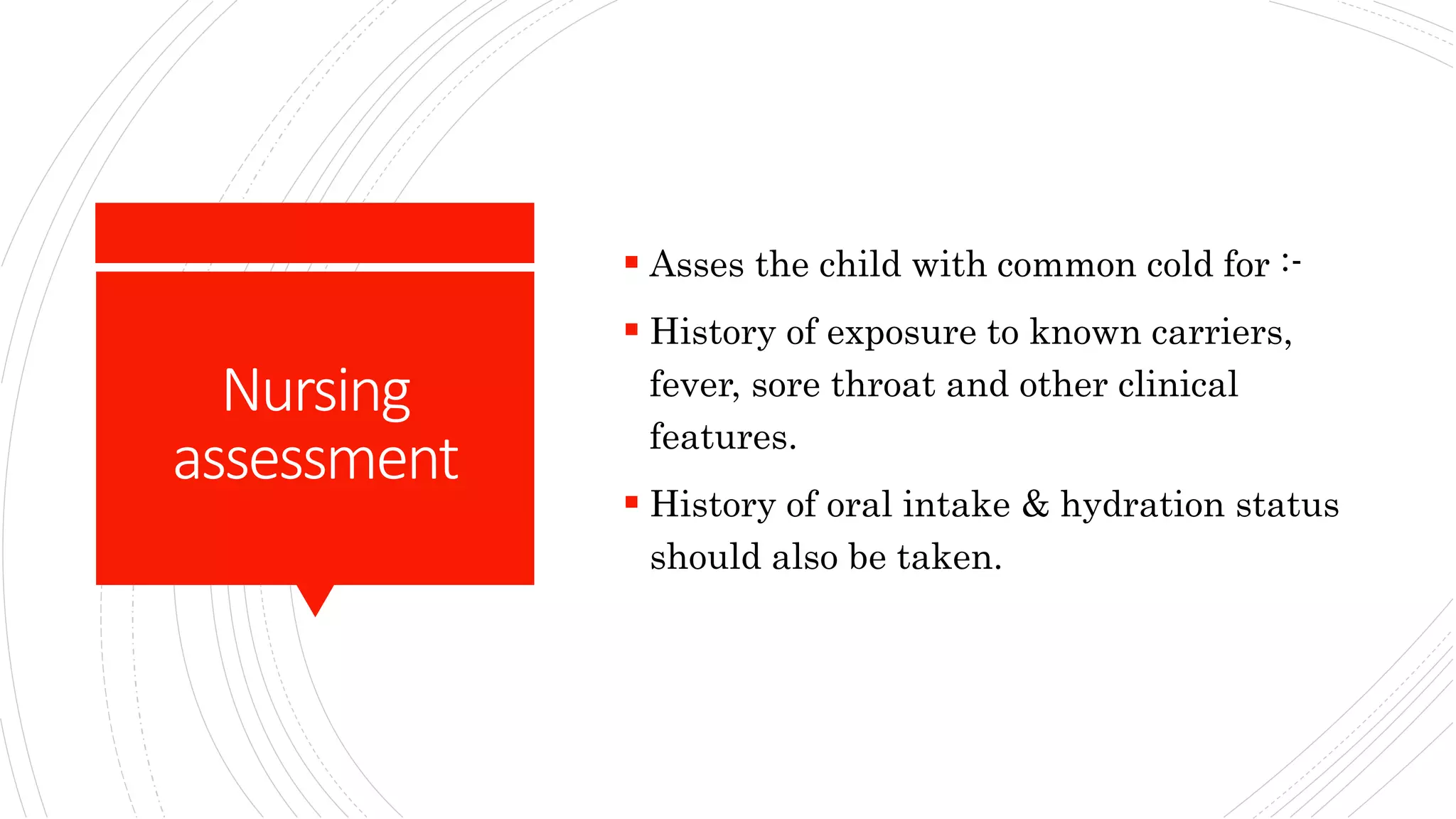 Common cold or nasopharyngitis in children | PPTX