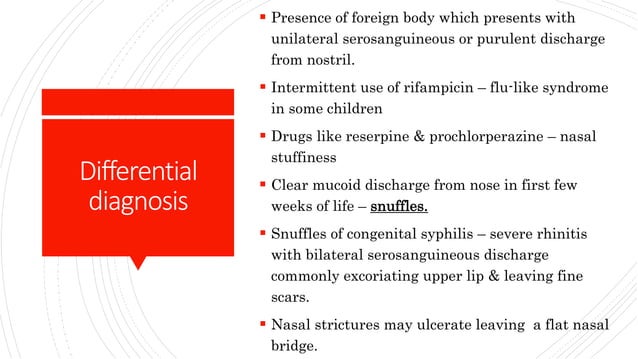 Common cold or nasopharyngitis in children | PPTX