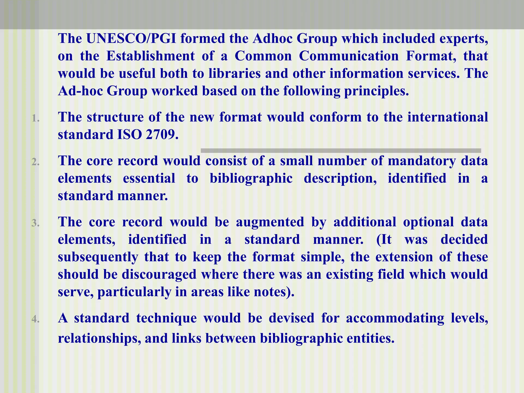 Common communication format | PPT