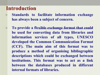 Common communication format | PPT
