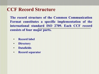 Common communication format | PPT