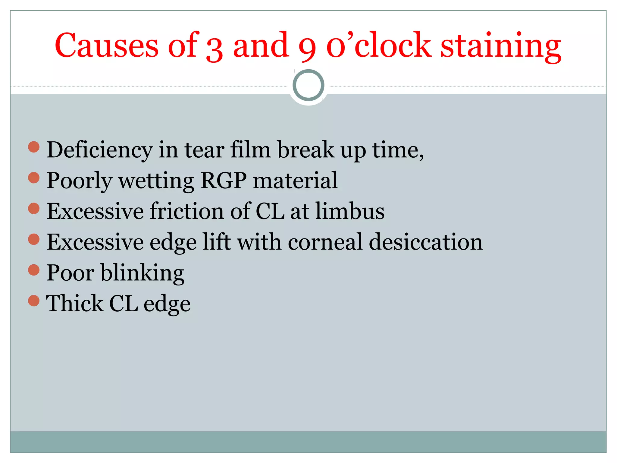 Frequently Encountered complications of RGP Contact Lenses | PPT