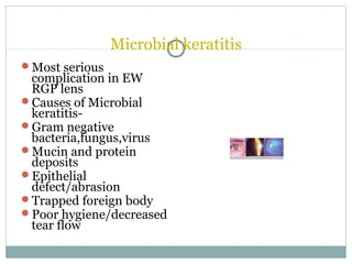 Frequently Encountered complications of RGP Contact Lenses | PPT