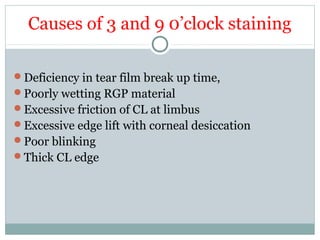 Frequently Encountered complications of RGP Contact Lenses | PPT