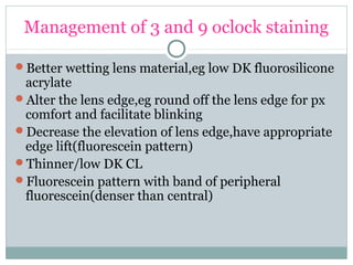 Frequently Encountered complications of RGP Contact Lenses | PPT