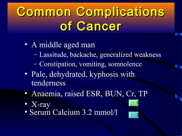 Common complications of cancer | PPT