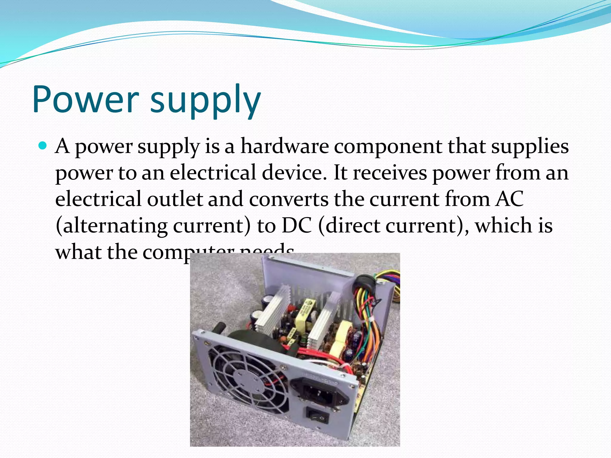 Common computer components | PPTX