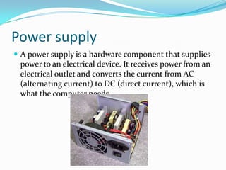 Common computer components | PPTX