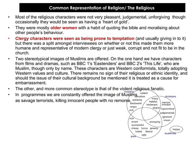 G322 Common Representations of Specific Social Groups | PPT