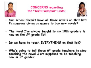 Commoncore text-exemplars-and-measuring-text-complexity | PPTX ...