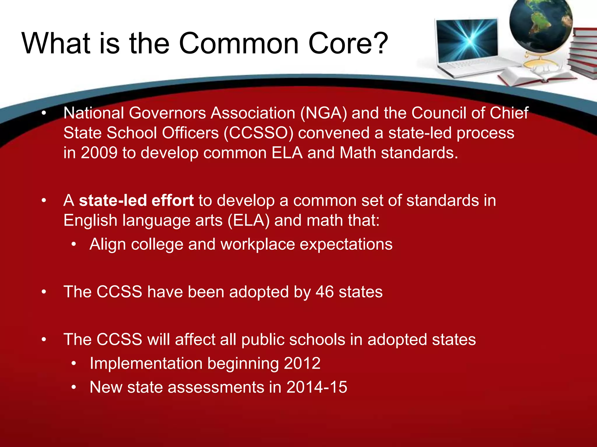 Common core and its challenge | PPT | Free download