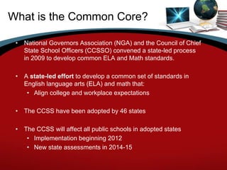 Common core and its challenge | PPT | Free download