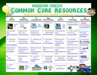 Common core calendar by tech with tia | PPT