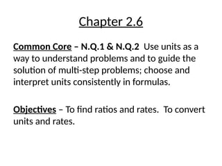 NC Common Core Math Chapter 2 with notes | PPTX