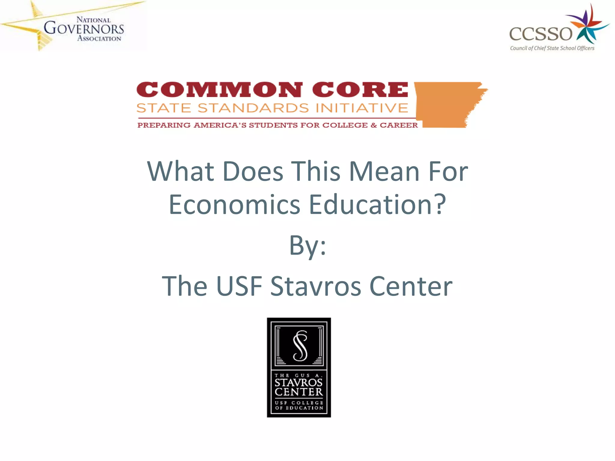 Common core econ high school | PPT | Education