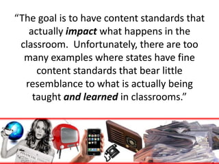 Common core & essential standards for a ps | PPTX