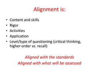 Common core & essential standards for a ps | PPTX