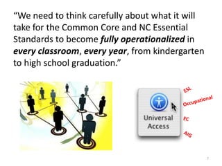 Common core & essential standards for a ps | PPTX | Professional School ...
