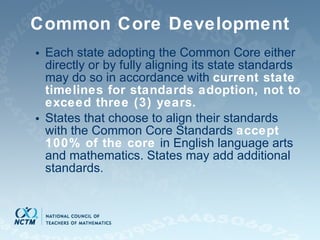 Common corepowerpoint nctm | PPT