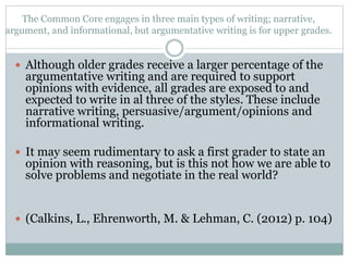 Reading & Writing: The Cornerstones to the Common Core State Standards ...