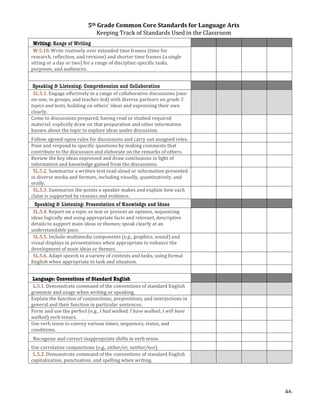 CCRS Language Arts 4-8 Checklists and Breakdowns | PDF