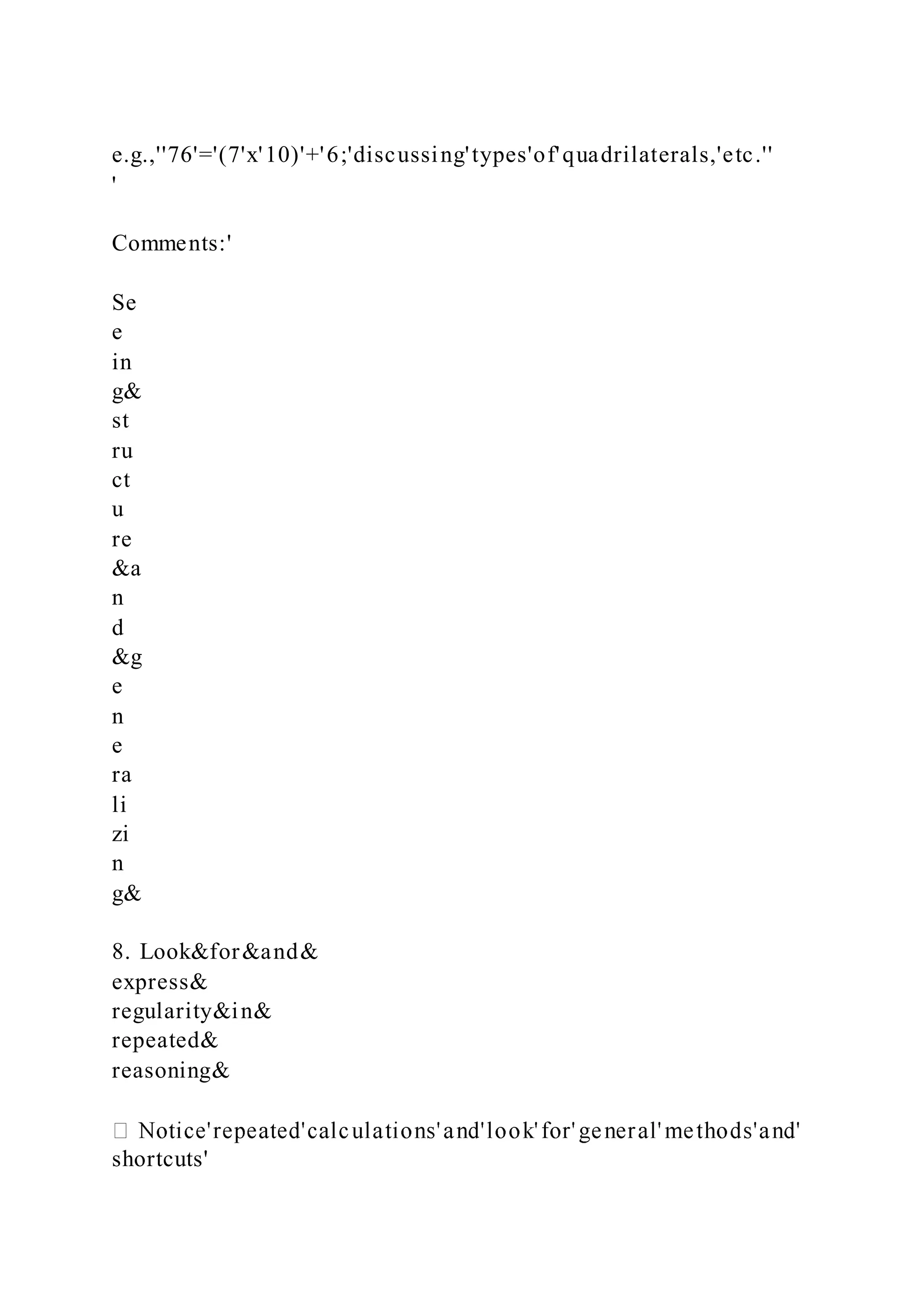 COMMON CORE STATE STANDARDS FOR MATHEMATICS Standards for | DOCX