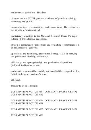COMMON CORE STATE STANDARDS FOR MATHEMATICS Standards for | DOCX