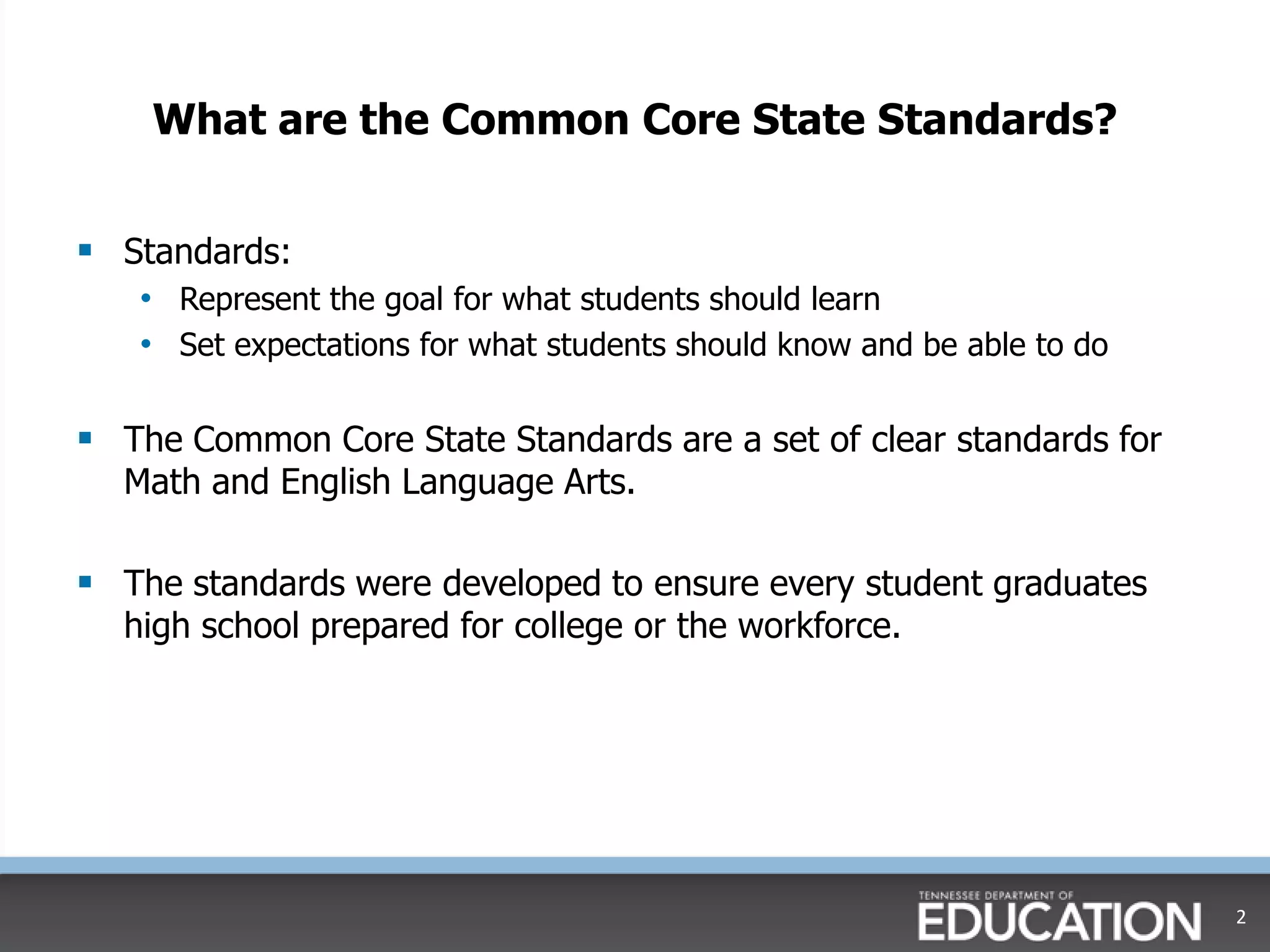 Common core state standards power point presentation | PPTX ...