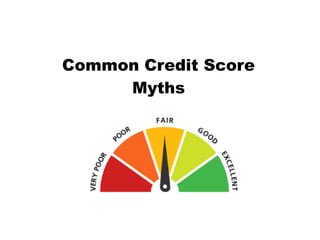 Common Credit Score Myths | ODP