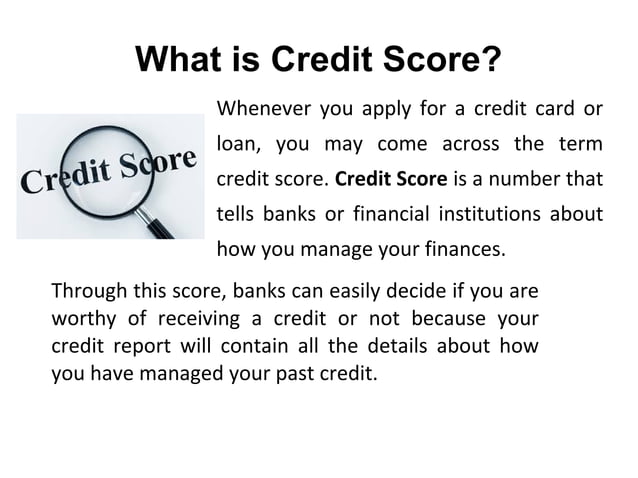 Common Credit Score Myths | PPT