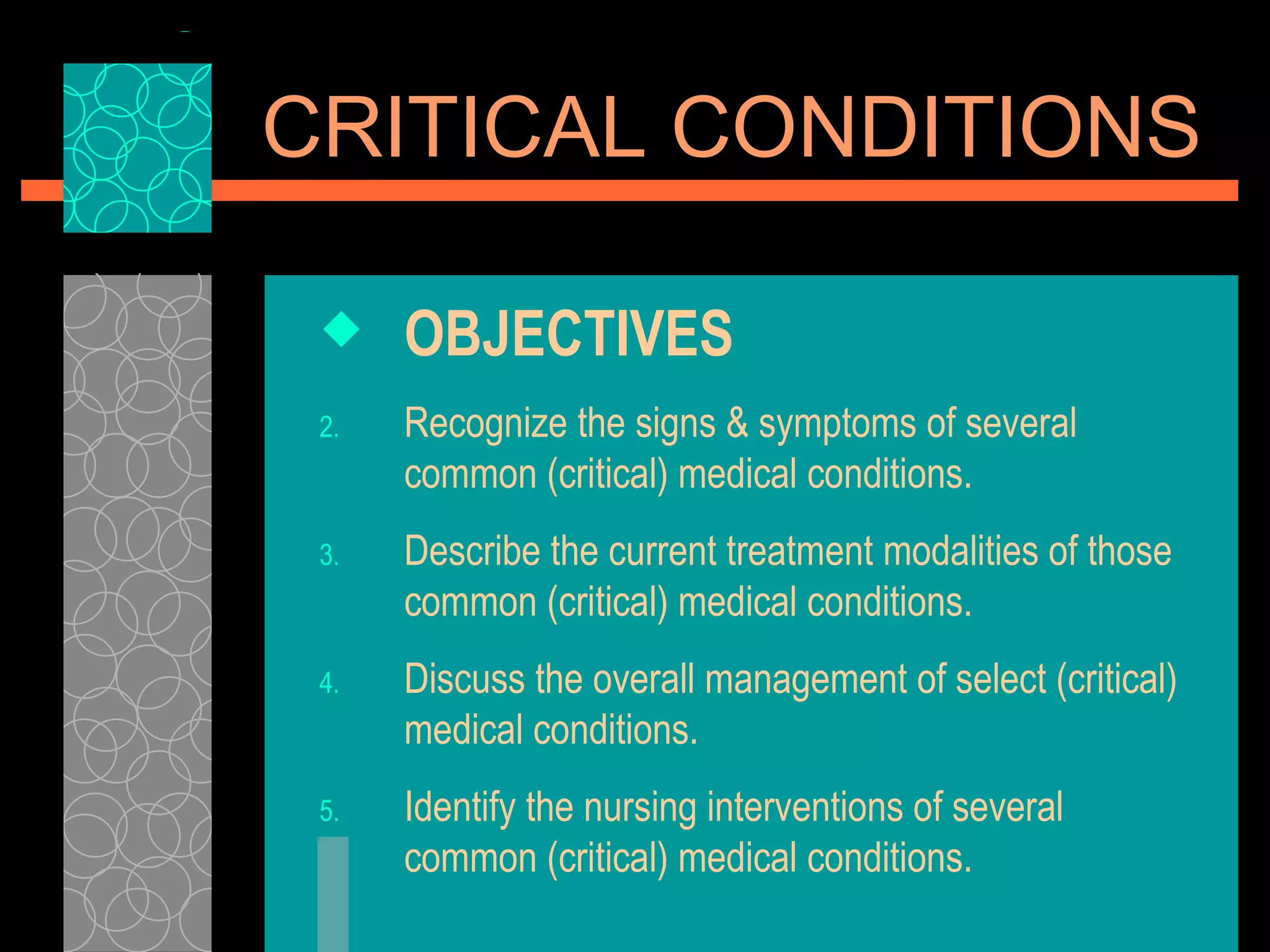 Common Critical Conditions | PPT