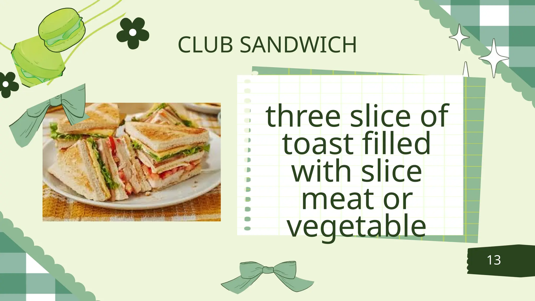 COMMON CULINARY or INDUSTRY TERMS FOR SANDWICHES | PPTX